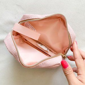 MAC Cosmetics | Bags | Mac Light Pink Embossed Zippered Pouch | Poshmark